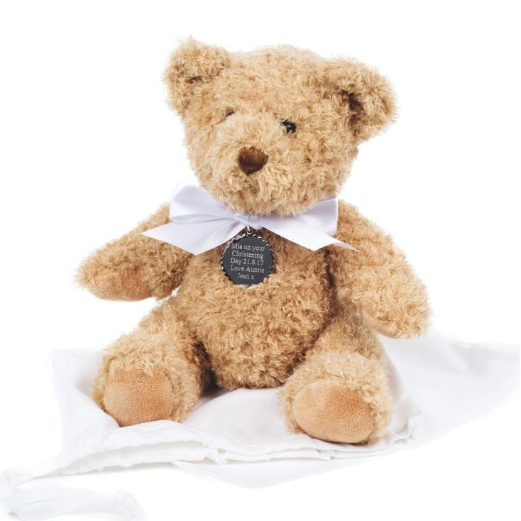 Personalised Bramble Christening Bear - ﻿Trigife